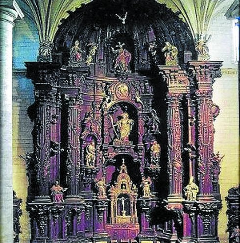 El monumental retablo rococó de la parroquia de Santa Marina | El ...